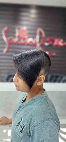 Village Barber Stories Bengali Girls Long To One Side Shaved Bob Cut
