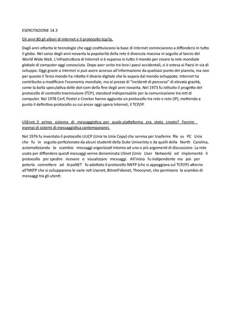 Esercitazione 14 Fondamenti Informatica Esercitazione 14 Gli Anni