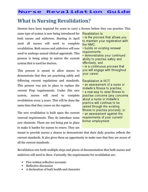 Ppt Nurse Revalidation Powerpoint Presentation Free Download Id