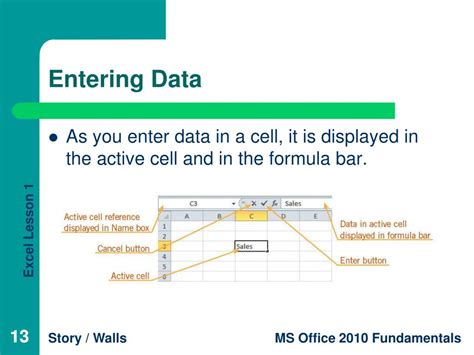 Ppt Excel Lesson 1 Understanding Excel Fundamentals Powerpoint Presentation Id2445709