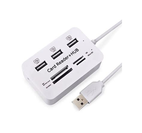 Hub Usb De 3 Puertos Lector De Memorias Sd Laptopstore