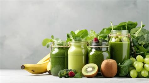 Premium Ai Image Green Smoothie Illustration Ai Generativexa