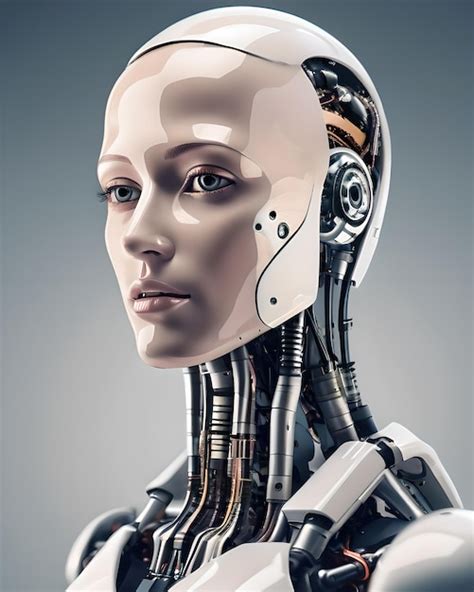 Premium AI Image | Artificial intelligence concept with humanoid robot generative ai illustration