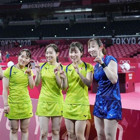 성인 On Instagram “卓球早田ひな平野美宇伊藤美誠石川佳純 うん神やね” 卓球 女子 かわいい キュートな