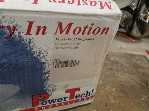 New Pair Of 4 Blade 15 1 4 X 27p Powertech Ofs4 Ss Props Yam F350