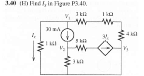 Solved Find I X In Figure P3 40 Chegg Com
