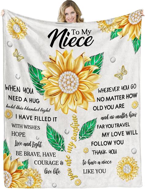 Niece Blanket For Niece Ts Niece Ts From Aunt Uncle Niece T