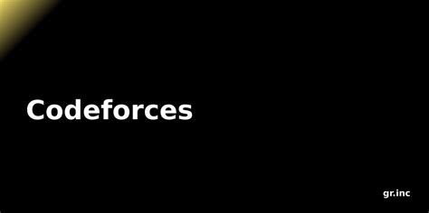 Codeforces General Reasoning