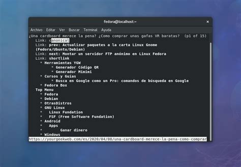 Cómo Navegar Por Internet Desde La Terminal En Linux Yourgeekweb