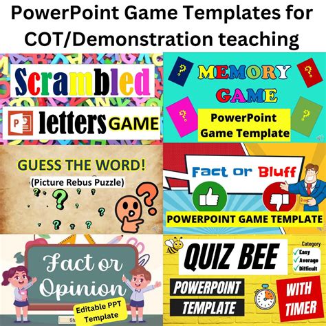 Memory Game Template For Powerpoint