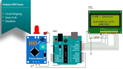 Flame Sensor Module Interfacing With Arduino Uno Simulation Flame