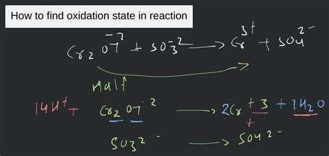 How To Find Oxidation State In Reaction Filo