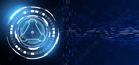 Technology Circle Abstract Sci Fi Blue Light Screen Background Science