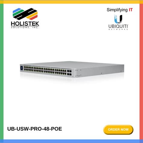 Ubiquiti Unifi Pro Poe Port Gigabit Managed Poe Network Switch With Sfp Ub Usw Pro Poe