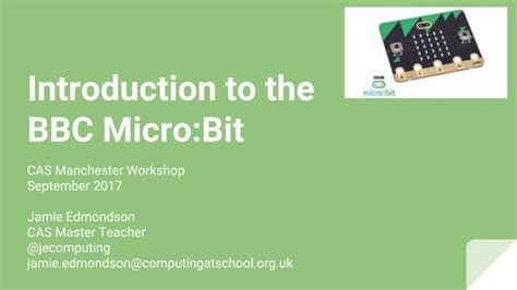 introduction to the bbc micro bit pptx