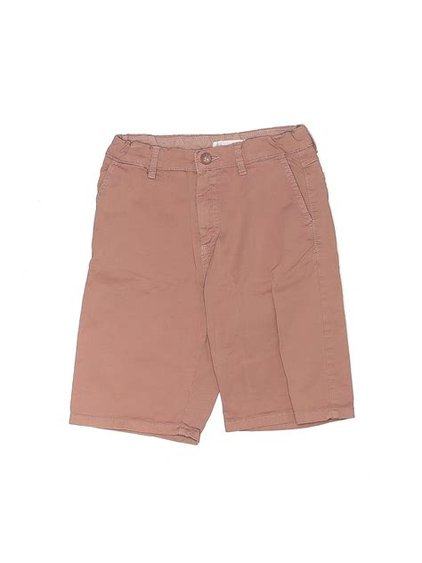 Zara Solid Tan Denim Shorts Size 10 61 Off Thredup