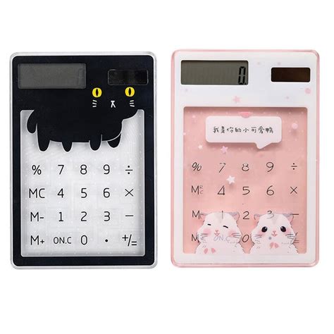 Cute Cartoon 8 Digit Calculator Solar Energy Mini Vicedeal