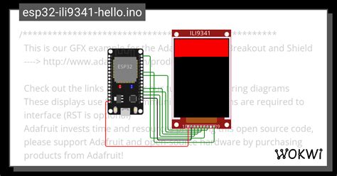 Esp32 Ili9341 Hello Ino Wokwi Arduino And ESP32 Simulator