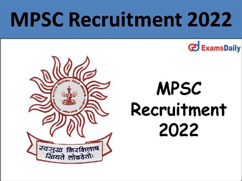 Mpsc Recruitment 2022 800 Vacancies For Degree Holders Apply Online