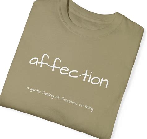 Affection Definition Tee Shirt Etsy