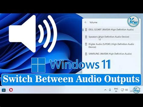 windows 11 how to switch between audio outputs