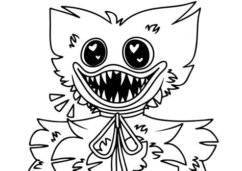 Dibujos De Huggy Wuggy Y Kissy Missy Para Colorear Poppy Playtime