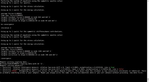 Problem With IQN ILS In The Calculix AdapterFSI Official Adapters