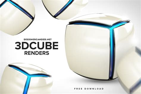 Free Stylish Cube Renders Designercandies