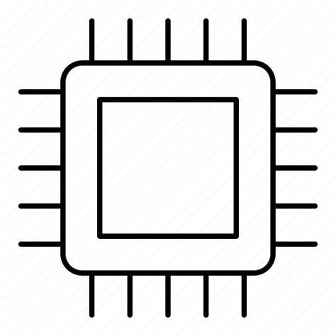 Microchip Processor Chipset Motherboard Circui Icon Download On Iconfinder
