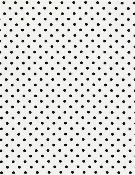 Polka Dot Fabric Black Polka Dots On White Timeless By RunnStitch