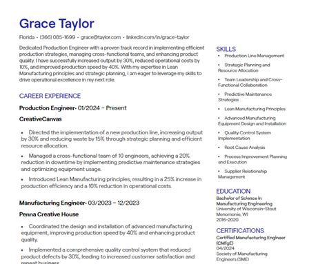 2 Production Engineer Cv Examples [with Free Templates]