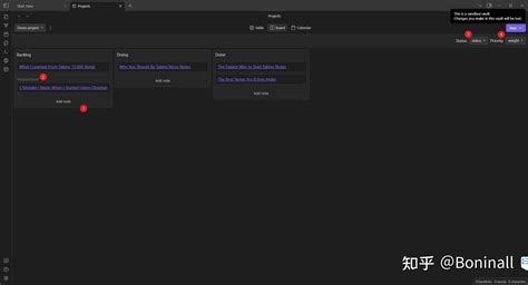 Obsidian 插件之 Obsidian Projects 知乎