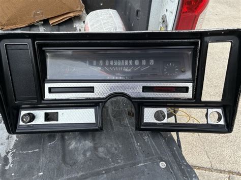 74 Pontiac Gto Nova Dash Gauge Cluster Trim Bezel W Speedometer Oem Ebay