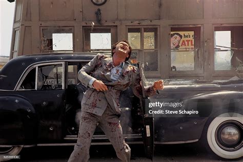 James Caan As Sonny Corleone Is Shot In This Scene From The Godfather