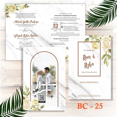 Jual Undangan Pernikahan Nikah Murah Unik Elegan Rustic Free Undangan