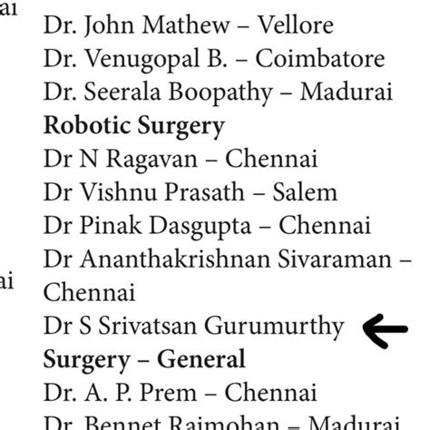 Robotic Surgeon In Chennai Dr Srivatsan Gurumurthy