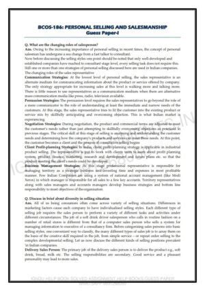 IGNOU BCOS Guess Paper Solved English Medium IGNOU Solved Assignment