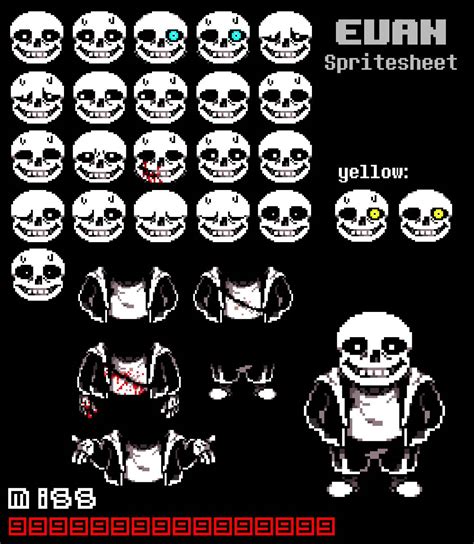 Sans Full Spritesheet By Probnotevan On Deviantart