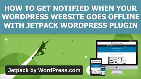 how to get notified when your wordpress site goes offline with jetpack