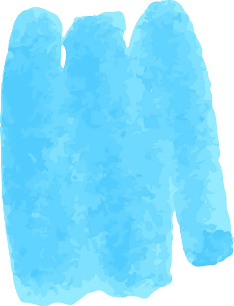Blue Watercolor Brush Stroke 10291012 Png