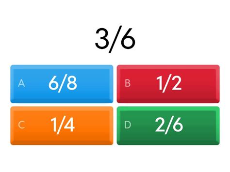 Equivalent Fractions Quiz