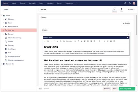 umbraco cms frontis