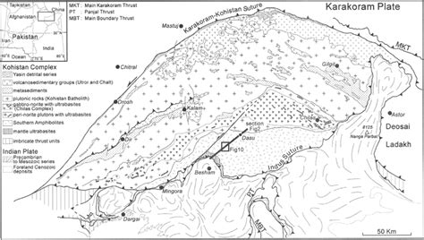 Sketch Map Of The Kohistan Complex Modified From Bard 1983 And Burg Et