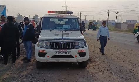 Surat Hit And Run Case A Man Hitted By Unknown Vehicle In Kim Mandvi