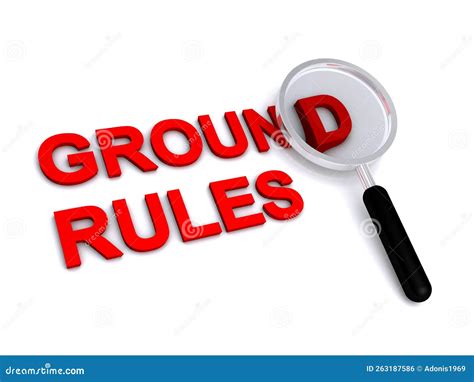 Ground Rules Line Icons Collection Boundaries Guidelines Parameters Etiquette Conduct