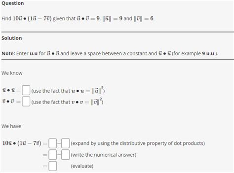 Solved Find U U V Given That Uv U And V Chegg Com