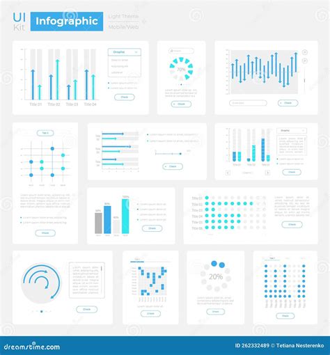 Infographic Visualization Ui Elements Kit Stock Vector Illustration Of Icon Statistics 262332489