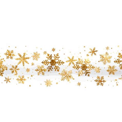 Premium Vector Snowflake Border