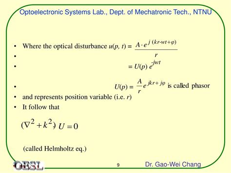 Ppt Chap 3 Foundations Of Scalar Diffraction Theory Powerpoint