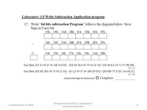 Microprocessor Laboratory 03 Arithmetic Operation Additional And